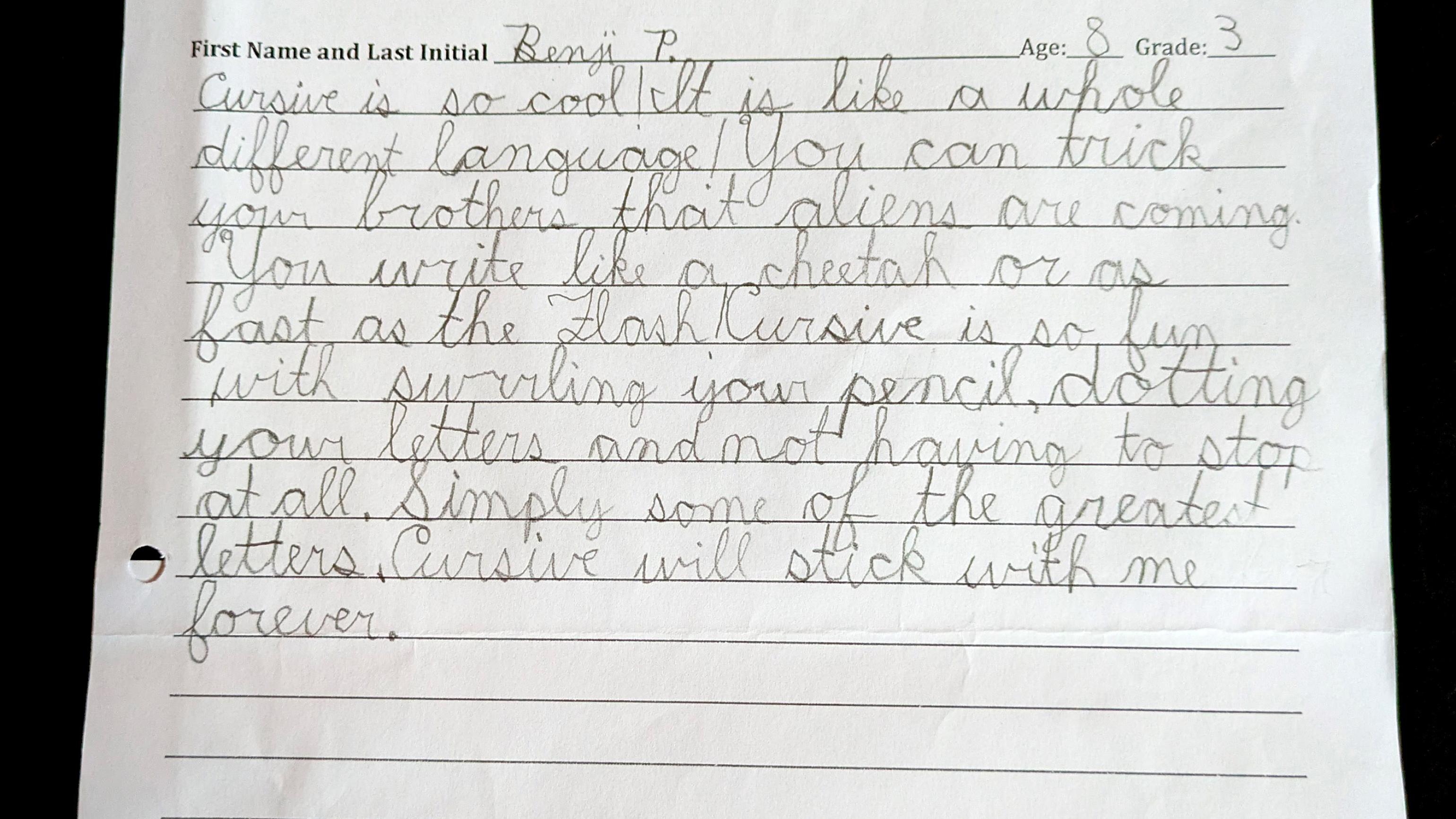 Making Their Mark: Hume Students Lead North America in the 2026 Cursive ...