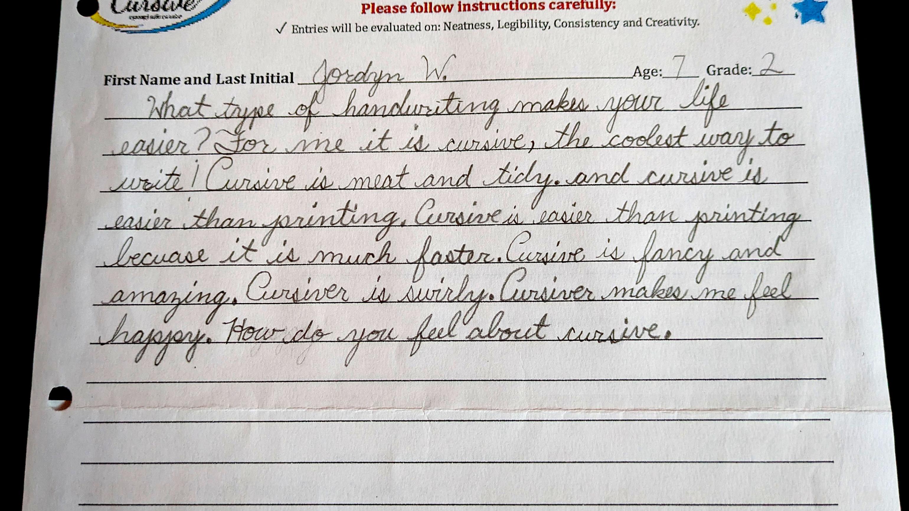 Making Their Mark: Hume Students Lead North America in the 2026 Cursive ...